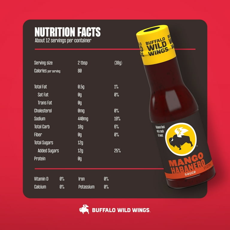 Buffalo Wild Wings Mango Habanero Sauce 12 fl. oz
