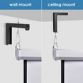 Projector Screen Hanging Brackets,Adjustable Wall/Ceiling Mount Secure ...