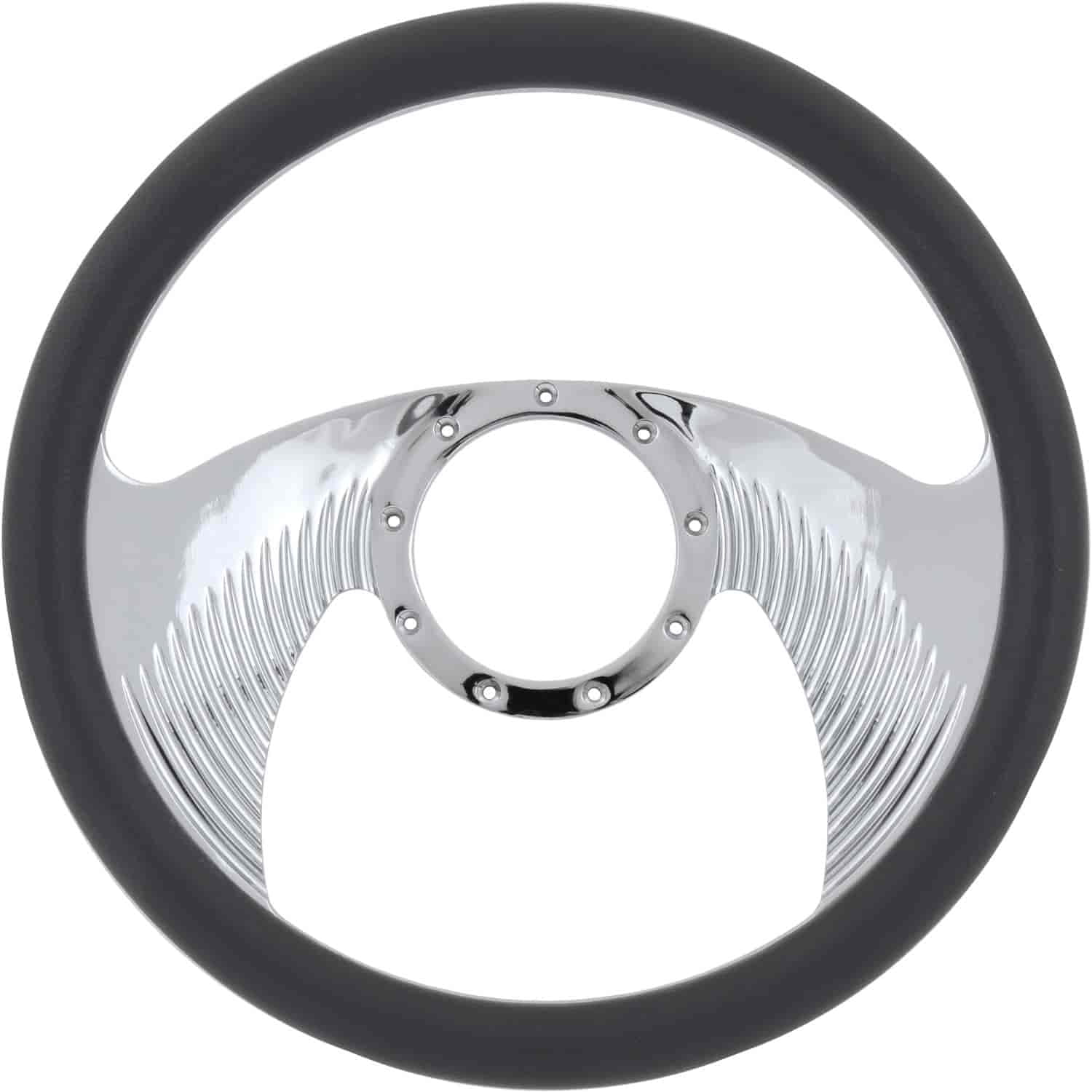 JEGS 70422 Chrome-Plated Billet Aluminum 14 in. Steering Wheel Wing ...