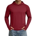 Dwellite Guard for Men Fishing Shirt with Hood Hoodie Thumb Holes for ...