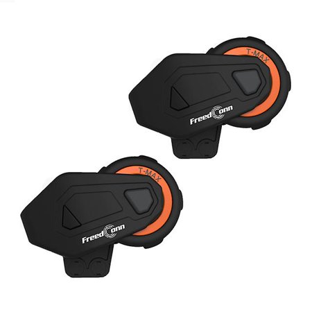 T-Max Intercom Motorcycle Helmet 6 Riders 1000M Group Talking Buletooth ...