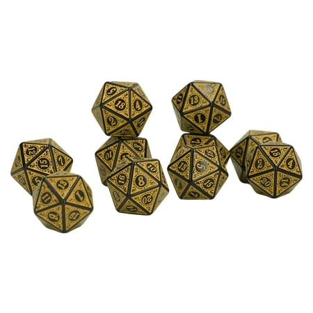 Dice Set, 10pcs Acrylic Polyhedral Dice Set Unique Appearance Role ...