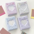 Compact 3Inch Photo Card Album PVC Idol Photocard Binder with Heart ...