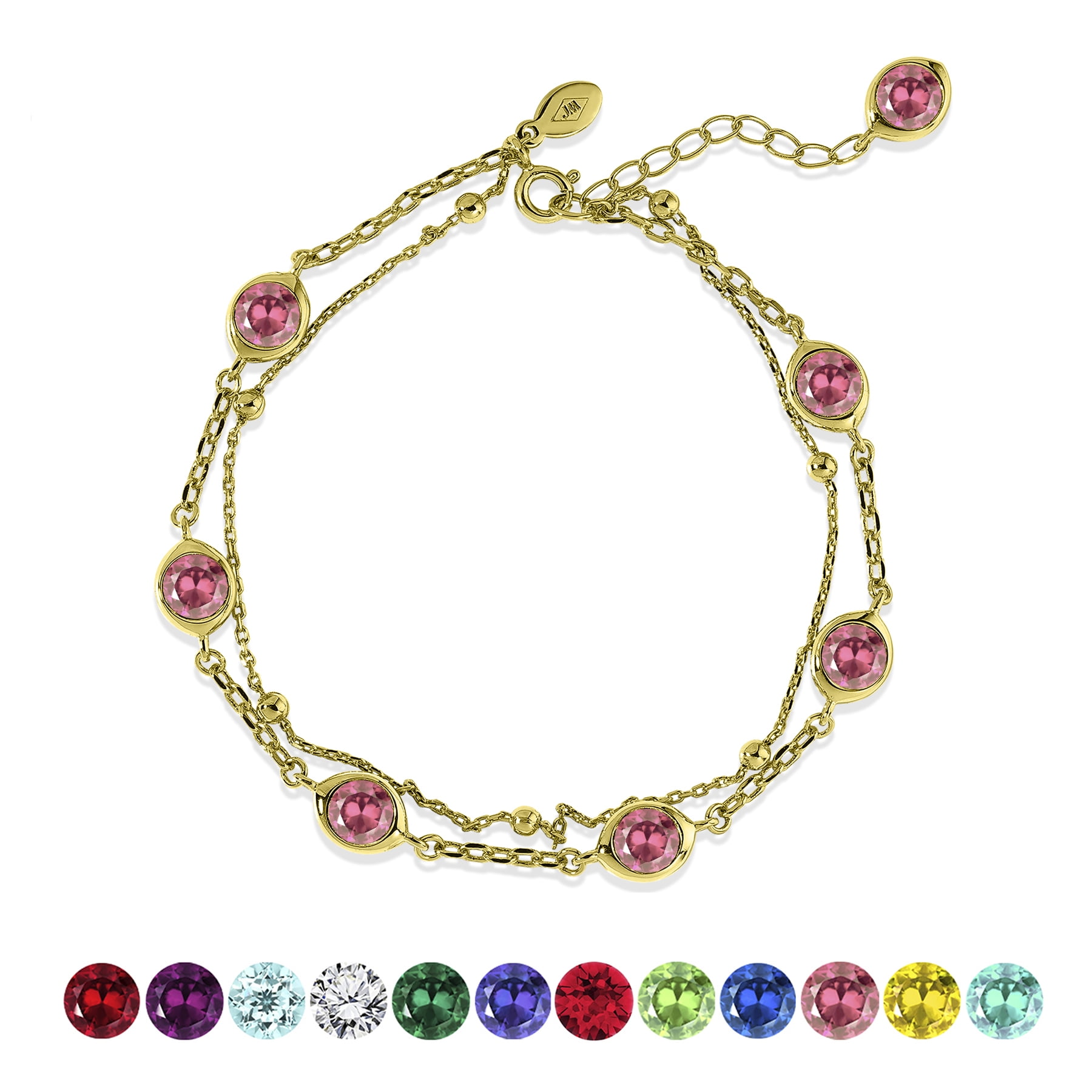 Click here for Jeenmata 3.5 Carat October Birthstone Double Layer... prices