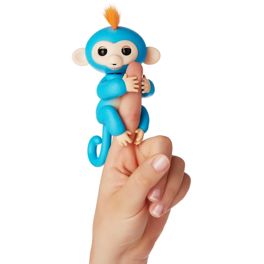 Fingerlings - Interactive Baby Monkey- Boris (Blue with Orange Hair) By ...
