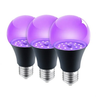 Black Lights Bulbs, 6W A19 E26 Bulb,Wavelength Level 385-400nm,UV LED ...