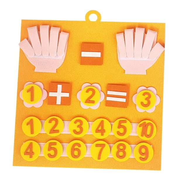 Finger Number Learning Counting Board Handmade Finger Toy Set for Kids ...
