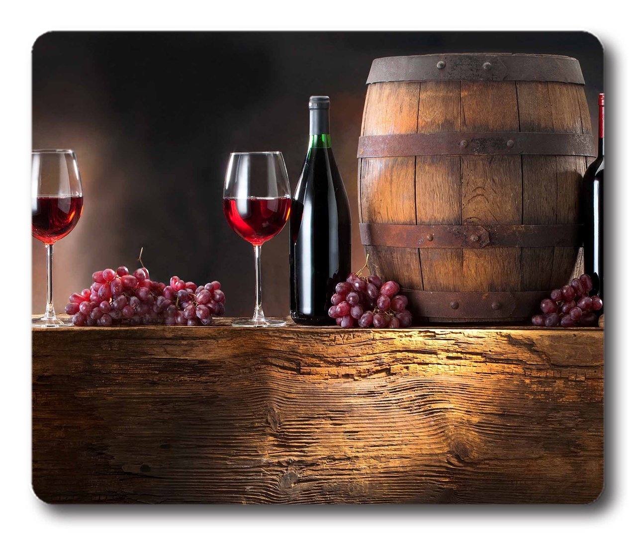 POPCreation Red Grape Wine Wooden Barrel Mouse pads Gaming Mouse Pad 9 ...