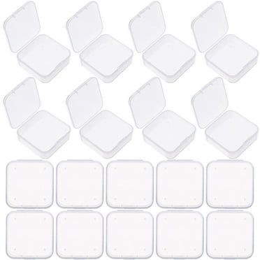 Racing Butterfly 10PCS Transparent Mini Storage Box, Square Plastic ...