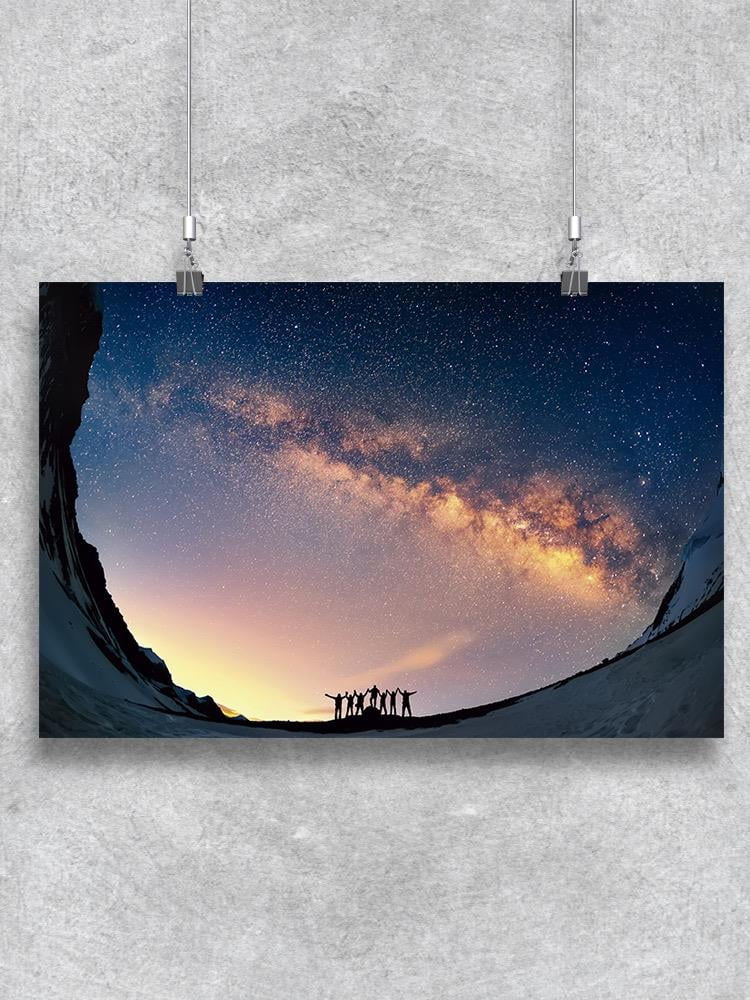 Amazing Milky Way View Poster -Image by Shutterstock - Walmart.com