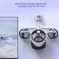 JYS Universal VR Wall Mount Storage Stand for PSVR2/Quest 2 - All-in ...