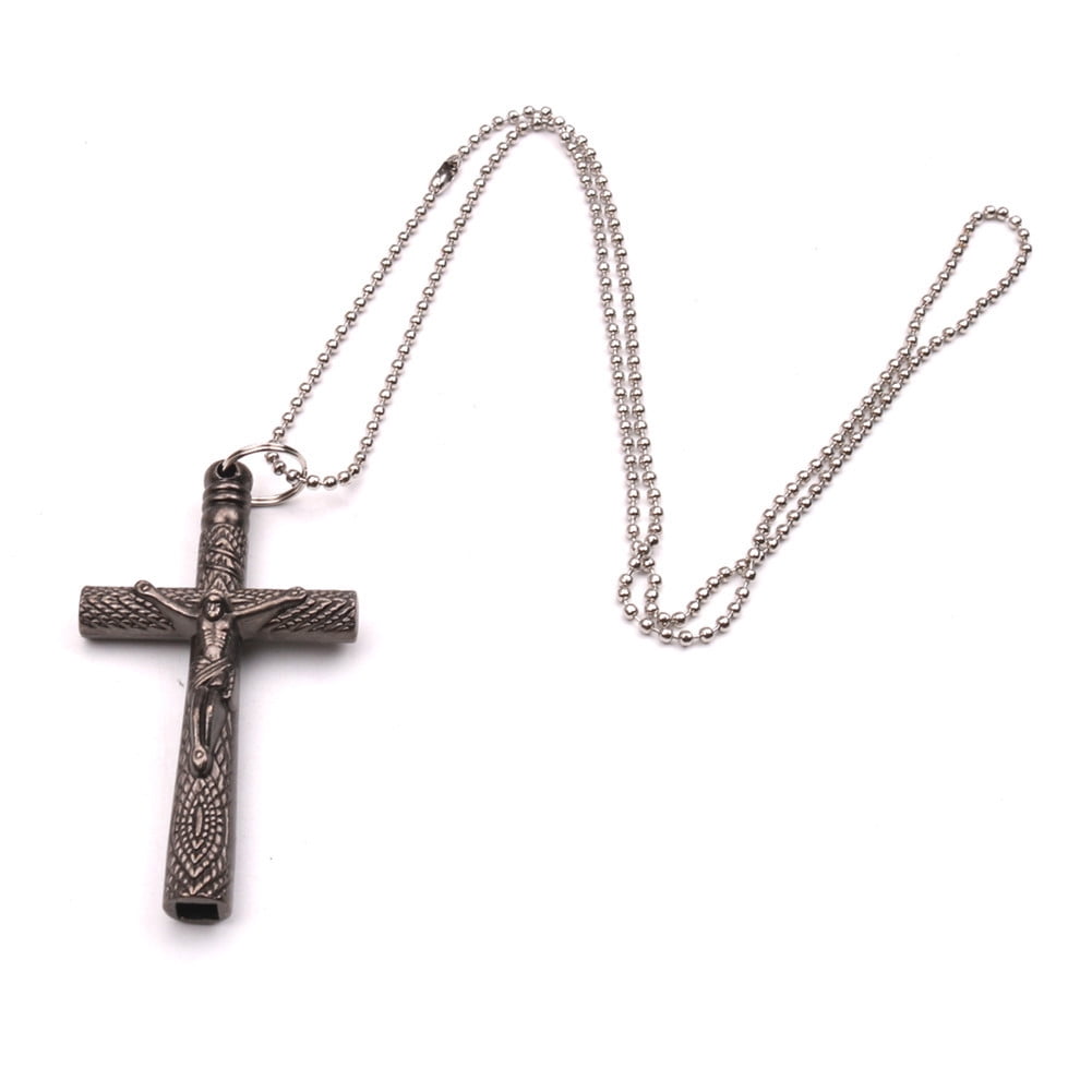 Drum Key Chain Necklace Cross Drum Head Wrench Jesus Cross Crucifix ...