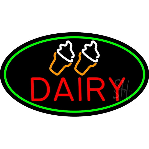 Blue Cold Drinks With Red Oval LED Neon Sign 20 x 37 - inches, Black ...