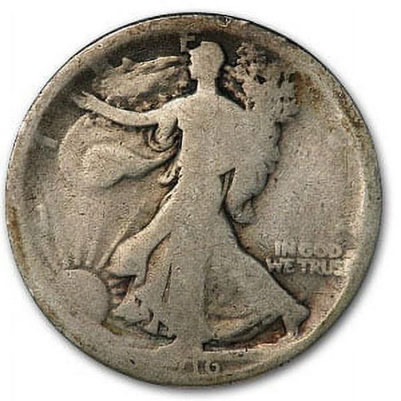 1942 Walking Liberty Half Dollar AU - Walmart.com