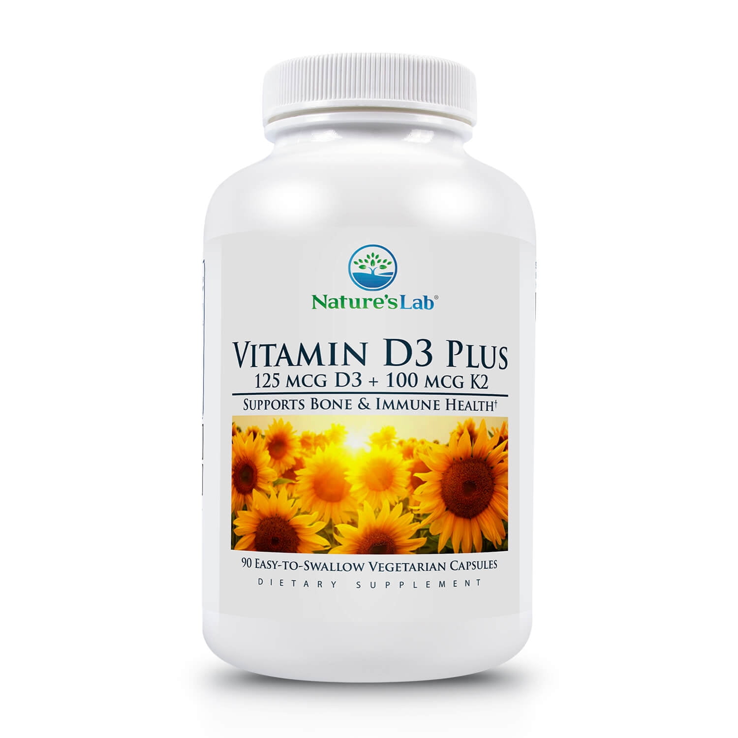 Nature's Lab Vitamin D3 Plus - 90 Capsules (3 Month Supply) - Contains ...
