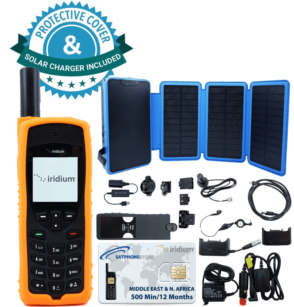SatPhoneStore Iridium 9555 Satellite Phone Hiker Package with Solar ...