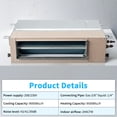 Ktaxon 9500 BTU Smart WIFI Ducted Mini Split AC/Heating System with ...