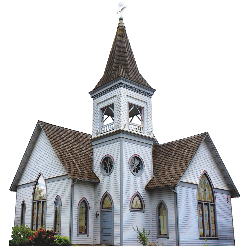 Church with Steeple Cardboard Cutout Standee Standup - Walmart.com