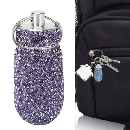 Travel Capsules Container, Waterproof Shiny Safe Rhinestone Medicine ...