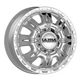 17" Silver Predator Dually 049 Wheel by Ultra Wheel 049-7692FC ...
