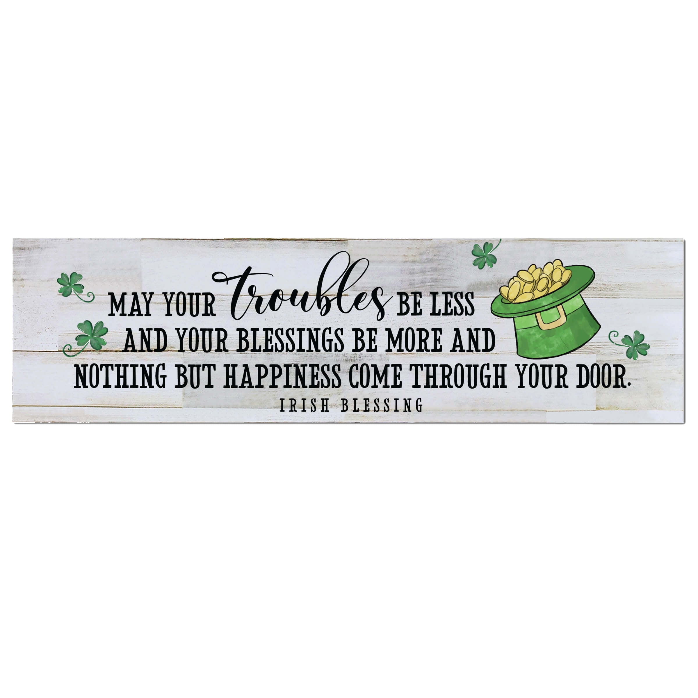 Lifesong Milestones St. Patrick's Day Irish Blessings Sign Home Wall ...