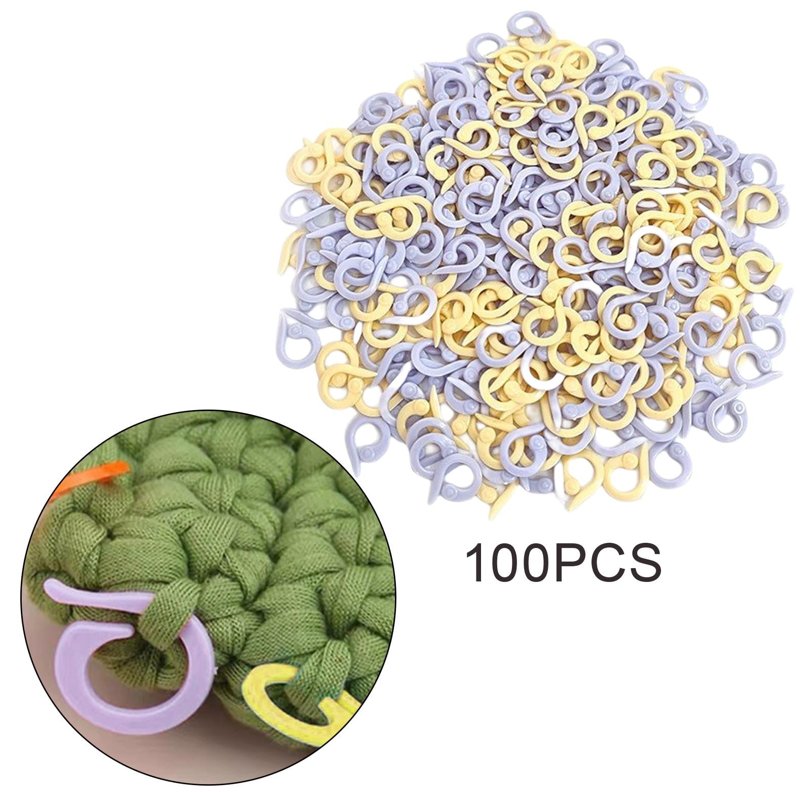 100x Crochet Clips Colorful Circles Accessories Open-Ended Craftwork ...