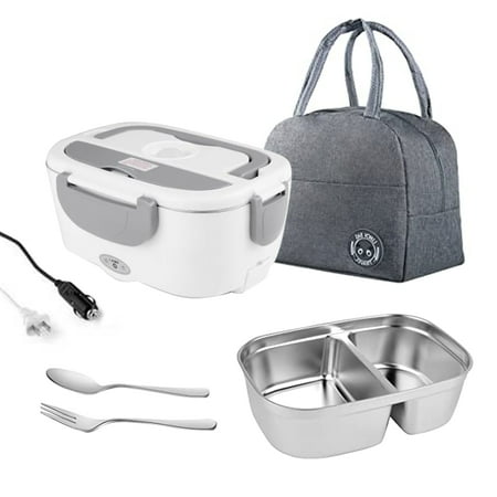 Insulated Lunch Box Stainless Steel Electric Heating Spoon And Fork ...