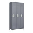 3 Door 72"H Metal Lockers With Lock for Employees,Storage Locker ...
