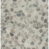MSI Puebla Greige Pebble 11.42 in. x 11.42 in. x 10mm Polished Marble ...