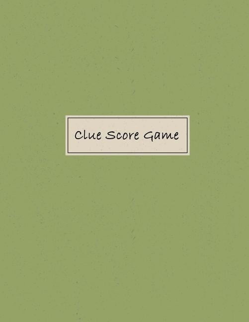 Clue Score Game : Clue Scoring Game Record Level Keeper Book, Clue ...