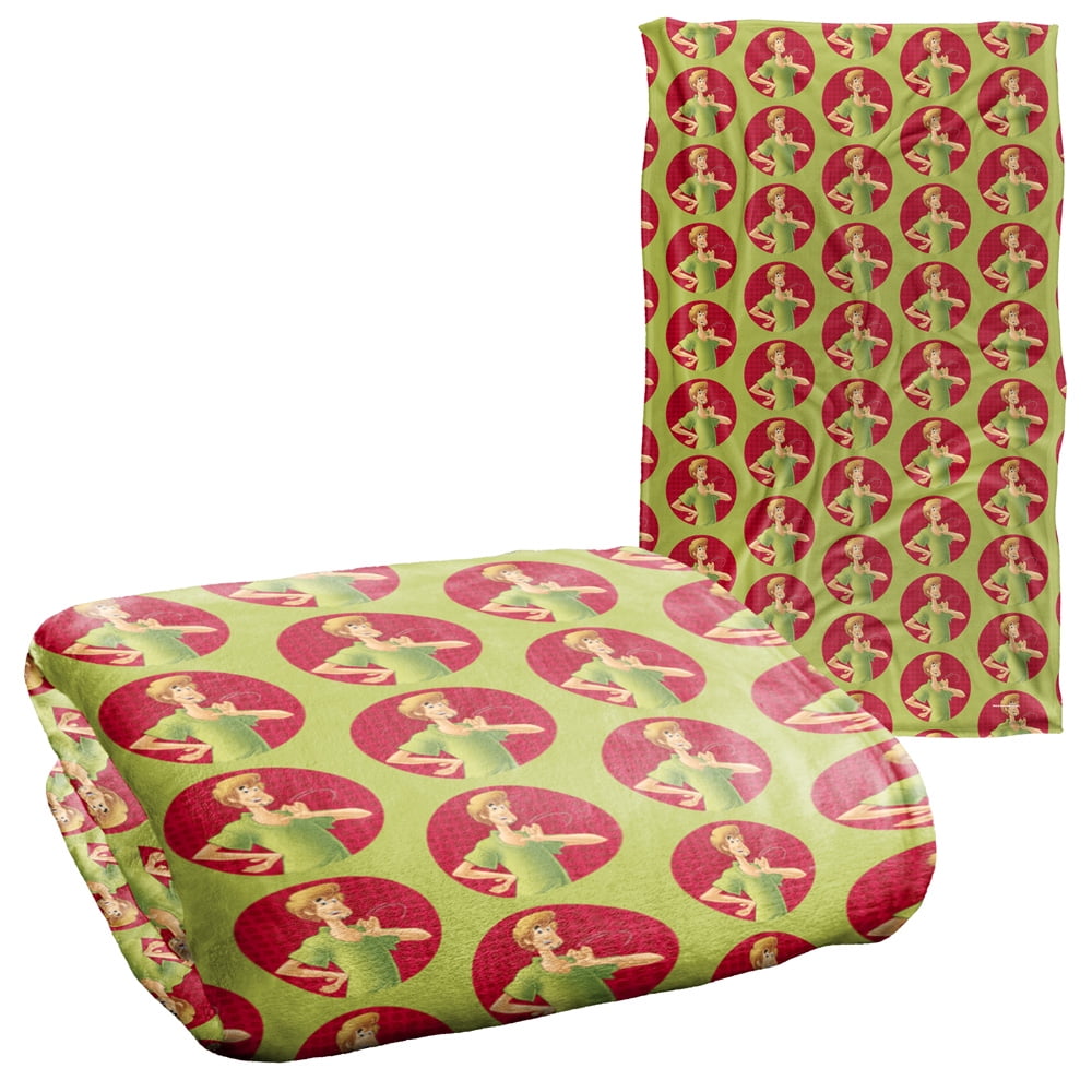 Scooby Doo Shaggy Character Pattern Silky Touch Super Soft Throw ...