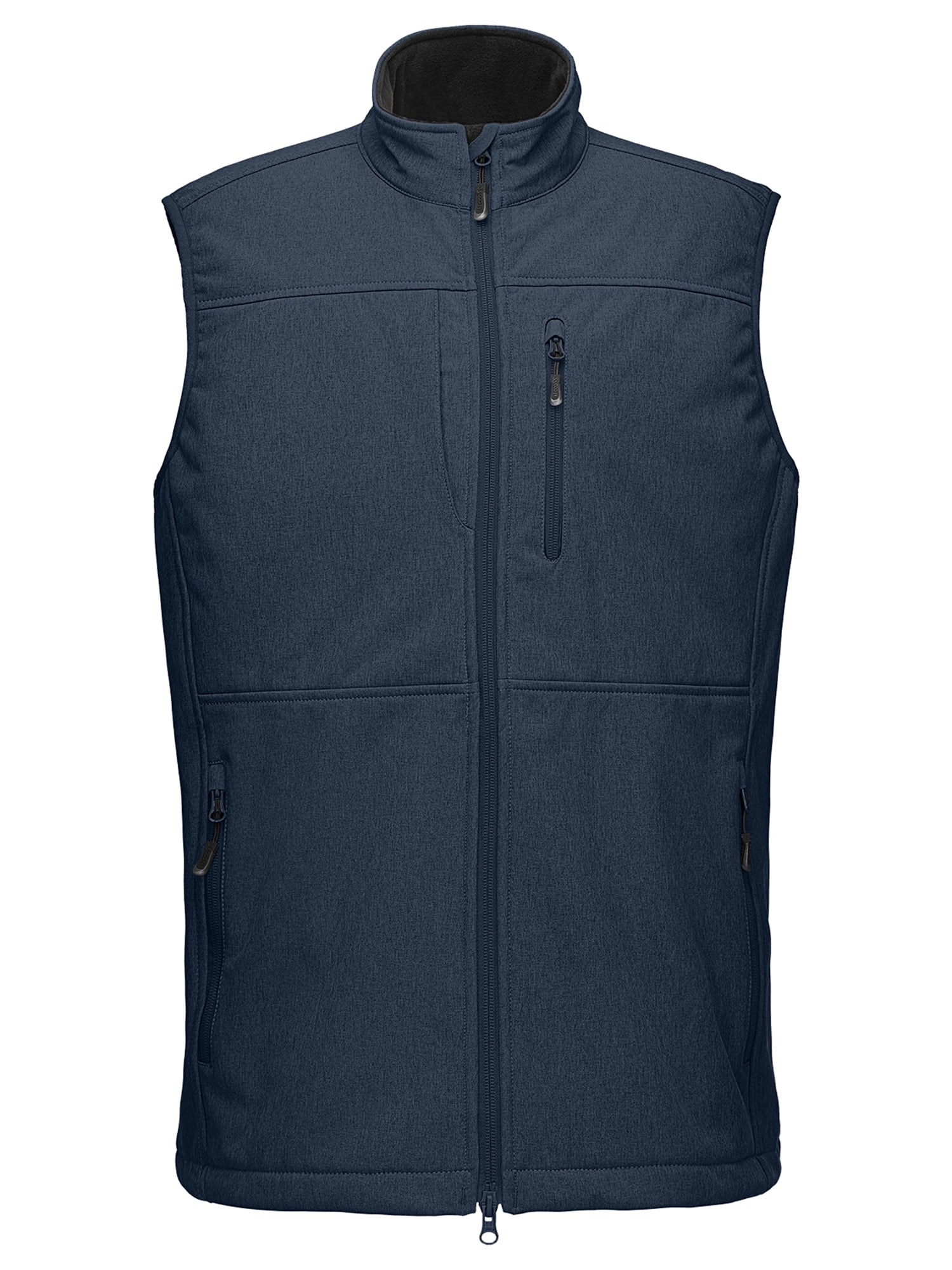 33,000ft Men's Lightweight Softshell Vest Outerwear Zip up Fleece Lined ...
