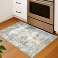 iOhouze Throw Rug with Rubber Backing Abstract Small Area Rugs 2x3 ...