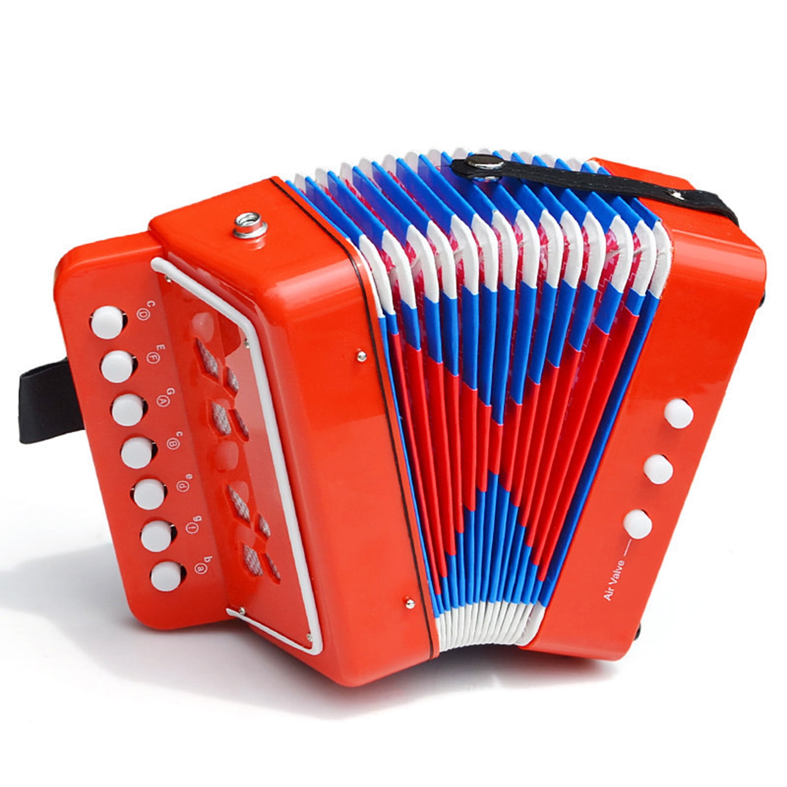 Acordeón Para Niños, Instrumento Musical De Juguete, 2 Bajos, 7 Teclas ...