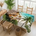 1pc Tropical Overwater Hideaway Print Tablecloths rectangle tables ...