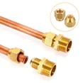 10Pcs Brass Flares Nut Set Flares Pipe Fitting Adapter Female Thread ...