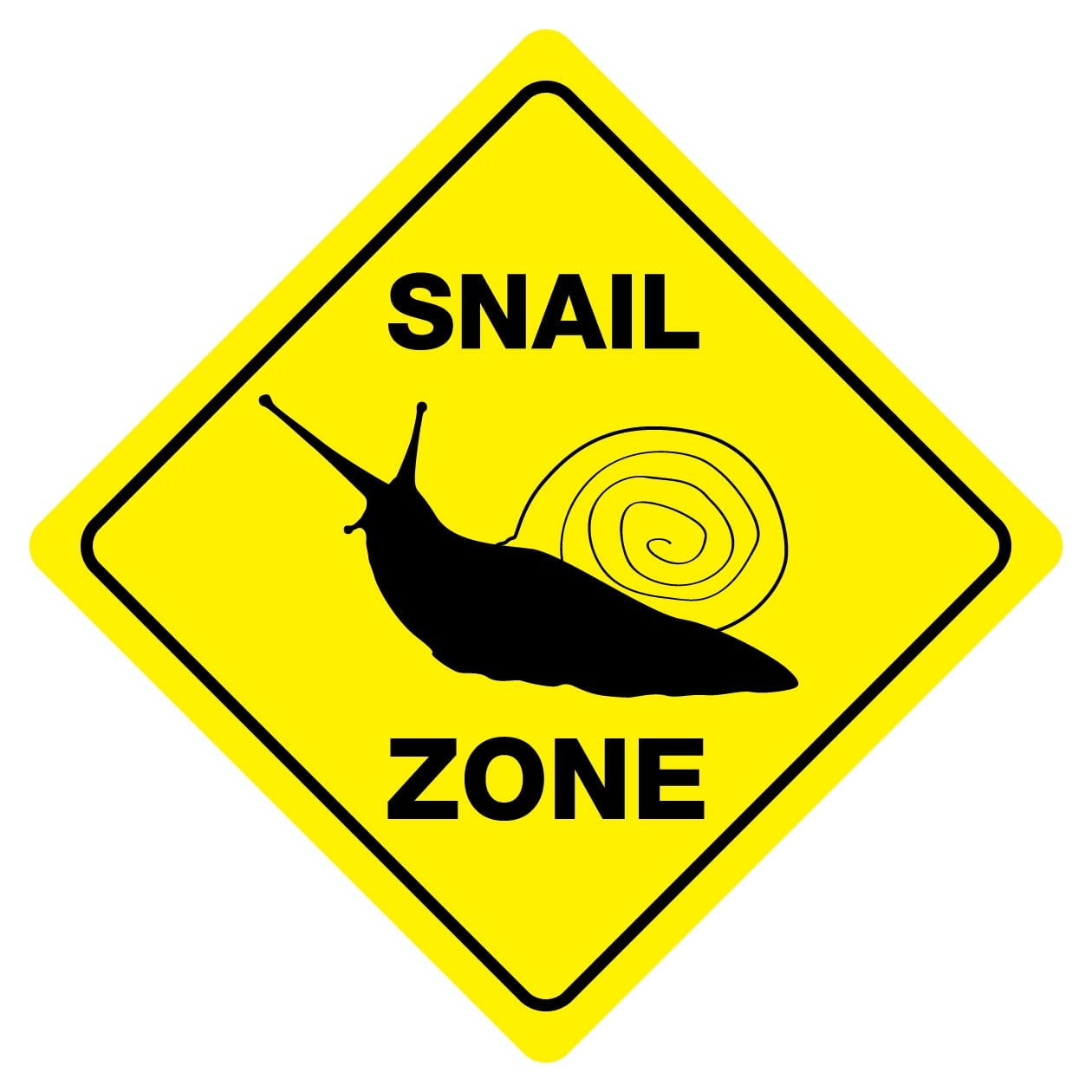 SNAIL ZONE Funny Novelty Xing Sign - Walmart.com