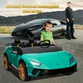 Lamborghini 24V 2 Seats Ride on Car Toy for Girls and Boys Electric ...