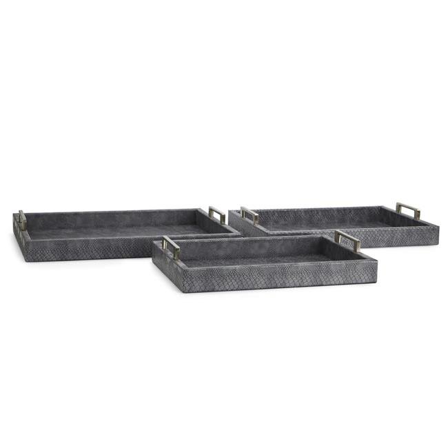 Marilou Gray Trays - Set of 3 - Walmart.com - Walmart.com