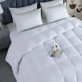 HOMBYS Oversized King Sized 120X120 Feather & Down Comforter, Grey 100% ...