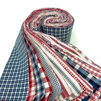 Red, White and Blue Homespun Fabric 2.5 X 44-inch Americana Precut Roll ...