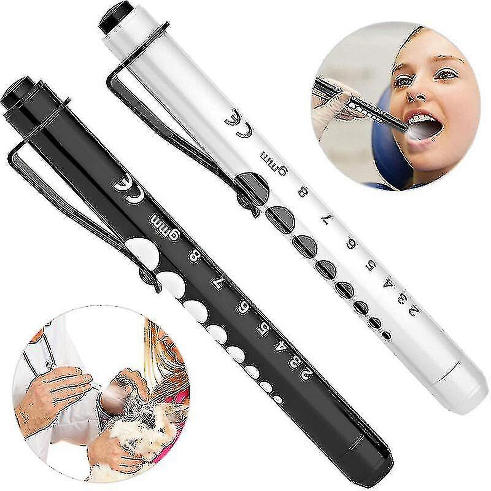 Linterna médica con medidor de pupila y regla, linterna LED para examen ...