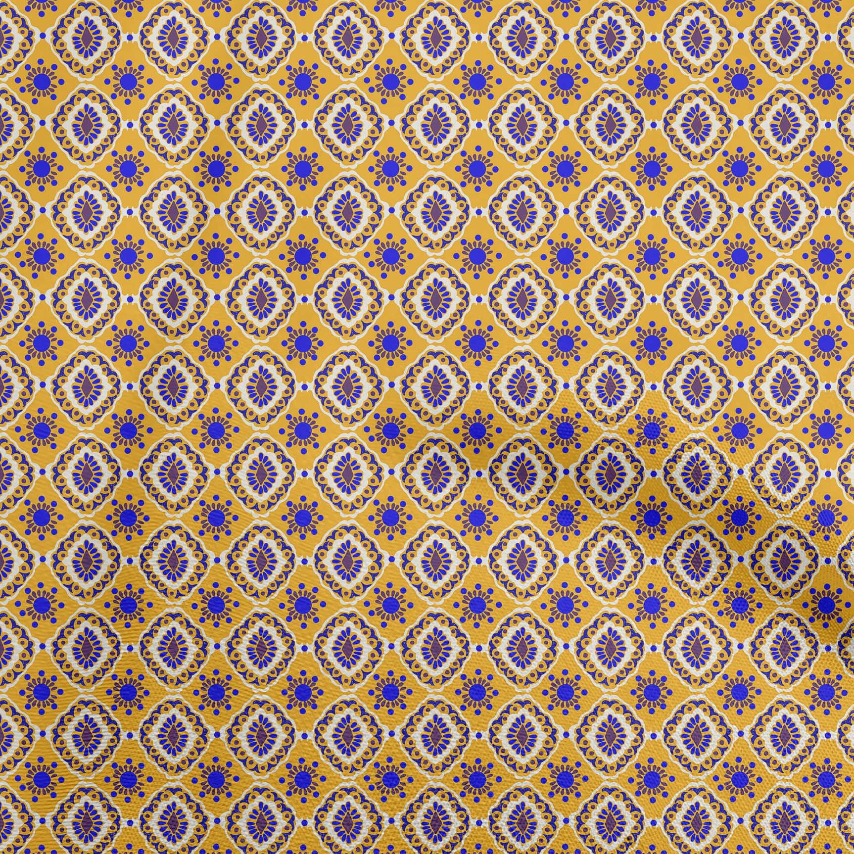 oneOone Silk Tabby Yellow Fabric Asian Block Dress Material Fabric ...