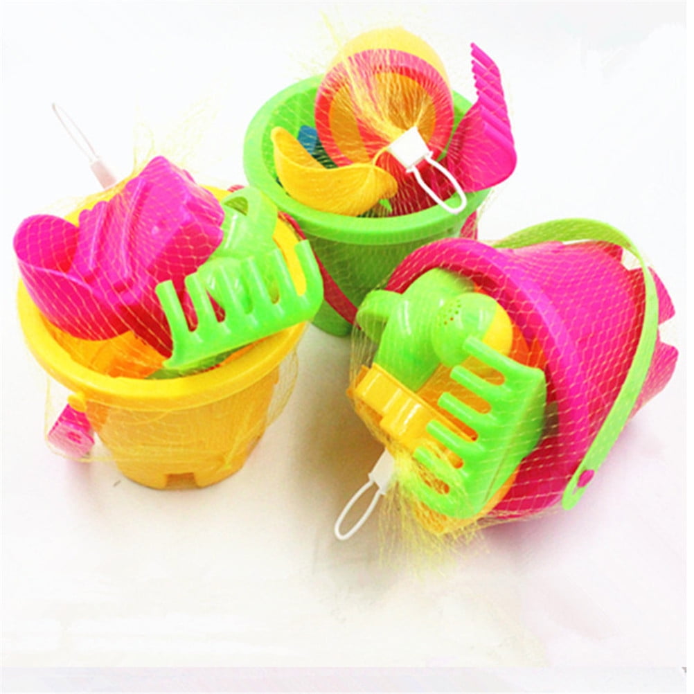 Buy Kids Beach Castle Bucket Spade Shovel Rake Water Tools Kids Beach ...