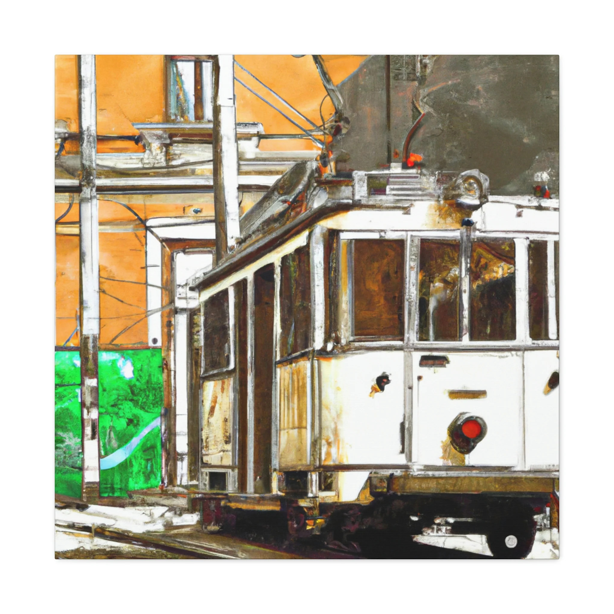 Riding the Tram Scene - Canvas - Walmart.com