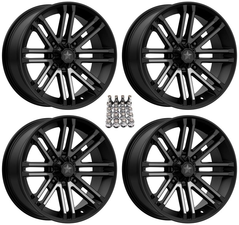 MSA M40 Rogue ATV Wheels/Rims Black 16" Can-Am Commander Maverick ...