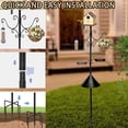 92 Inch Bird Feeder Pole Squirrel Proof, Heavy Duty Bird House Pole ...
