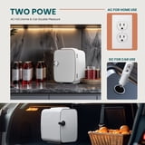 CONCETTA Portable Mini Fridge, 110V AC/ 12V DC Compact Small ...