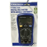 CEN-TECH Electrical Digital Multimeter, Ohm Circuit Checker, 9-Function ...