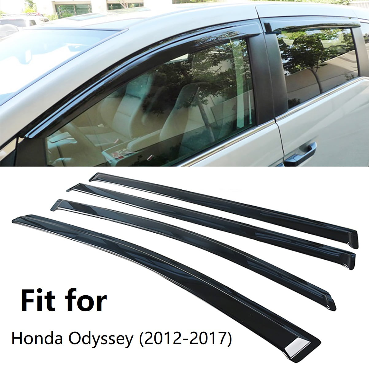 Fit for Honda Odyssey 2012-2017 Window Vent Visor Rain Deflector Sun ...
